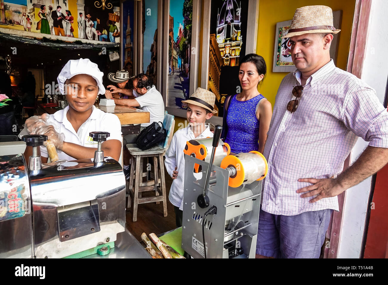 Cartagena Colombia,juice bar bars,sugarcane juicer,Hispanic Latin ...