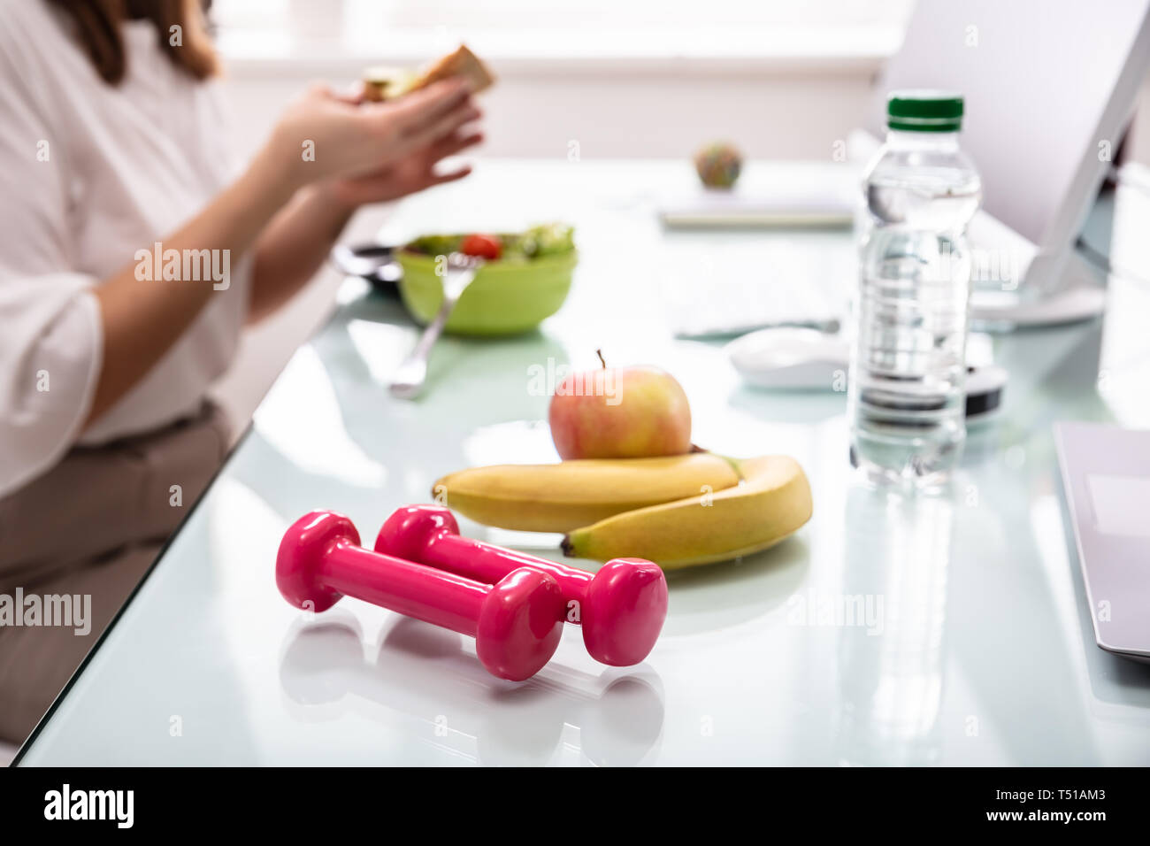Woman sitting and banana hi-res stock photography and images - Alamy