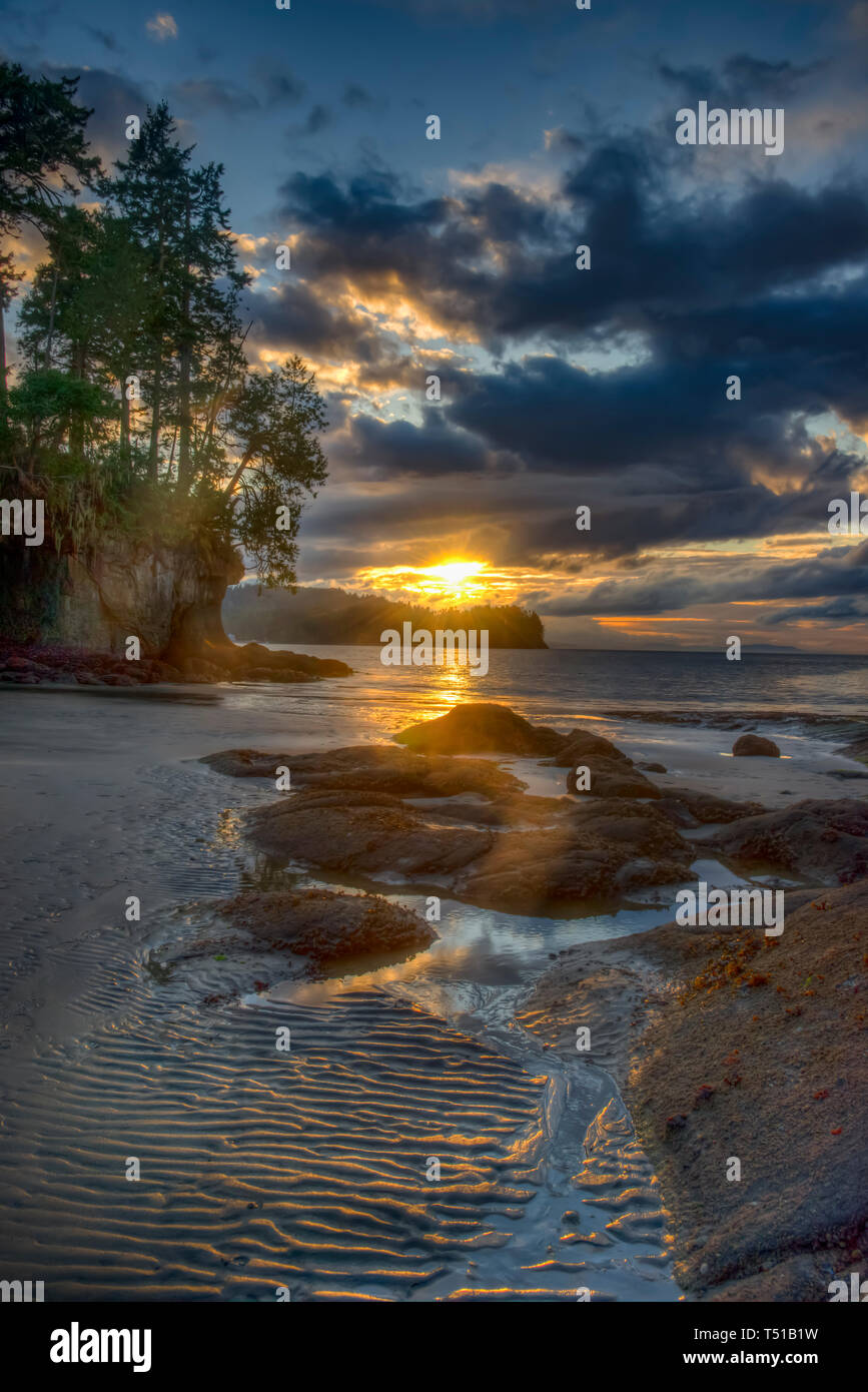 Sunset at Salt Creek State Park Stock Photo - Alamy