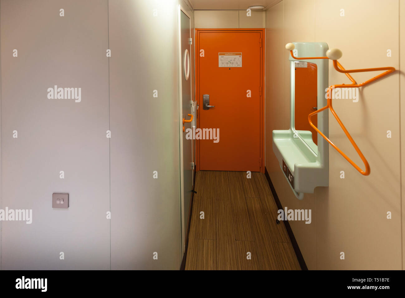 Small budget room with no window in the Easyhotel on Princess street ...
