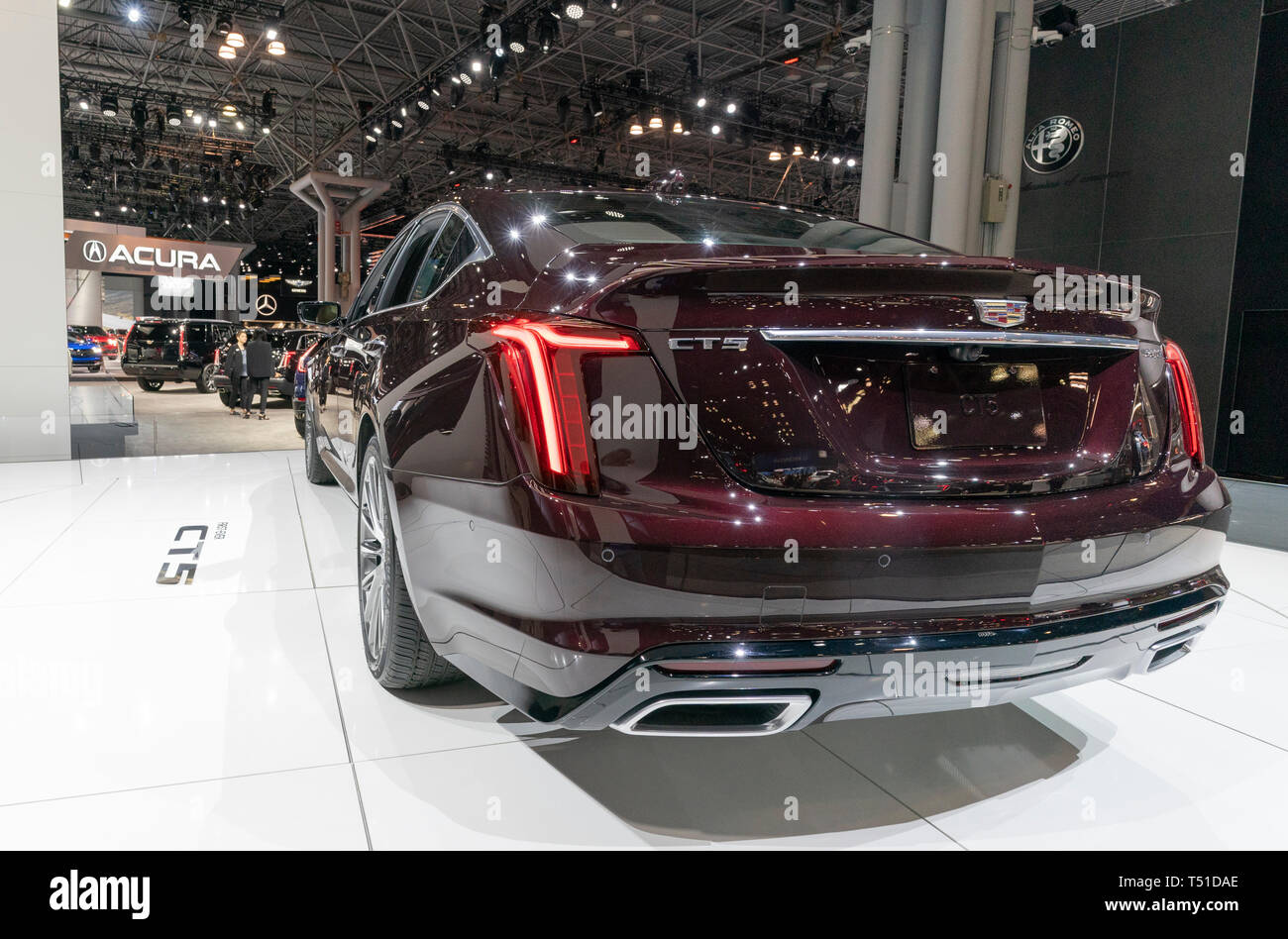 New York, NY - April 18, 2019: Cadillac CT5 on display at Cadillac ...