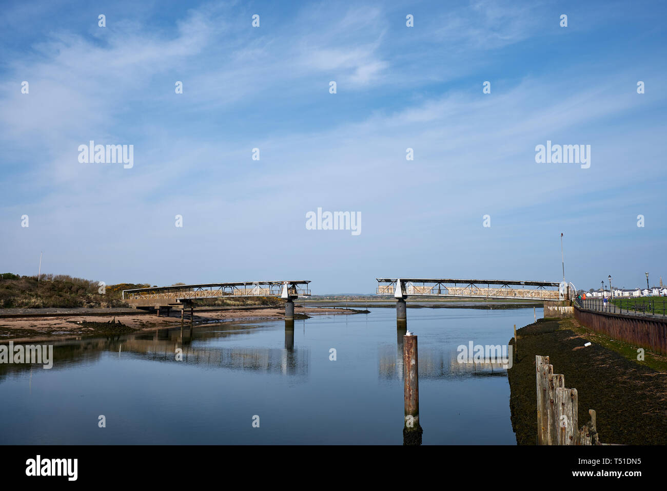 Bridge Irvine Beach -Gailes Beach-North Ayrshire, Scotland Stock Photo ...