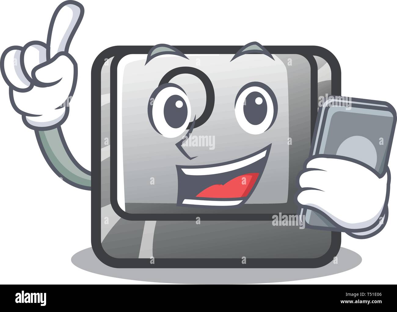 With phone button O isolated in the cartoon Stock Vector Image & Art ...