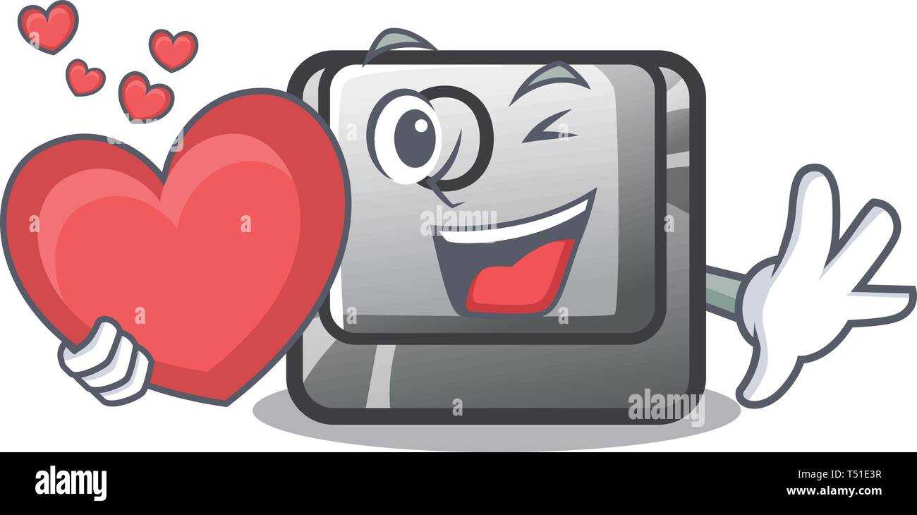 Keys in heart shape Stock Vector Images - Alamy