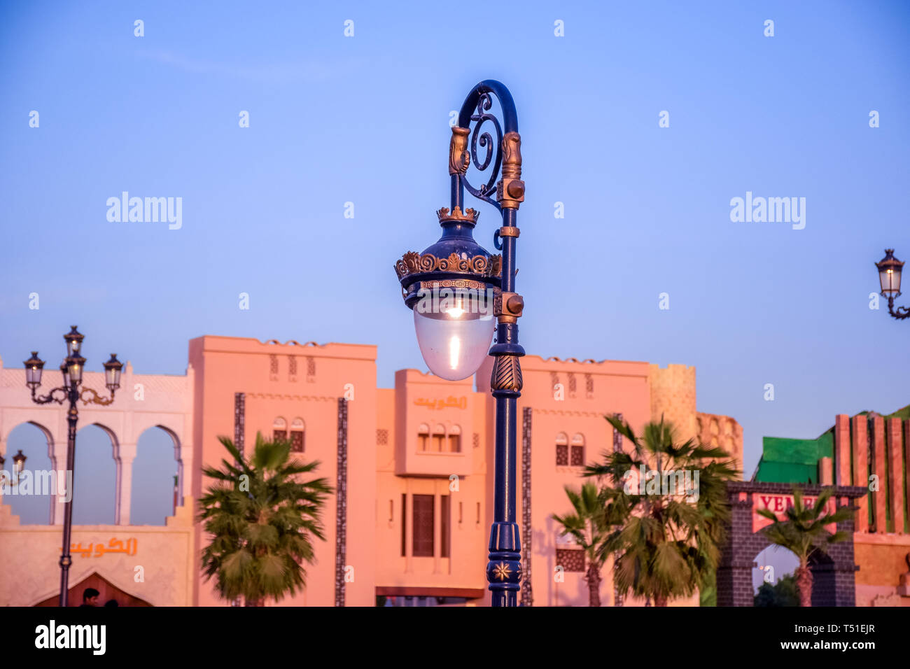 Street Lamp Post View Stock Photo - Alamy