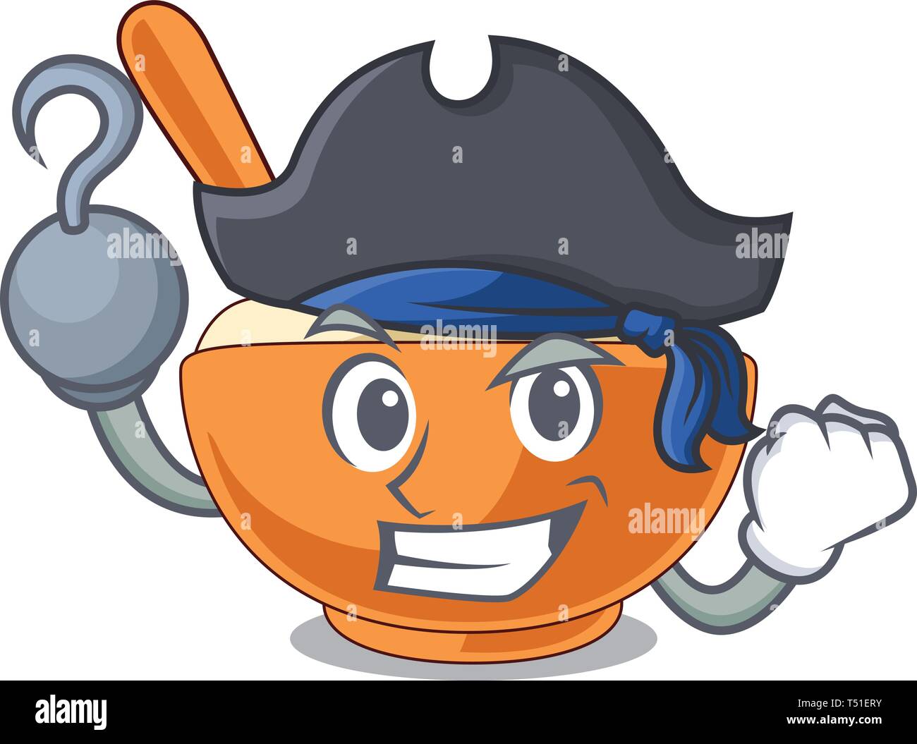 Pirate mashed potatoes served in character bowls Stock Vector Image ...