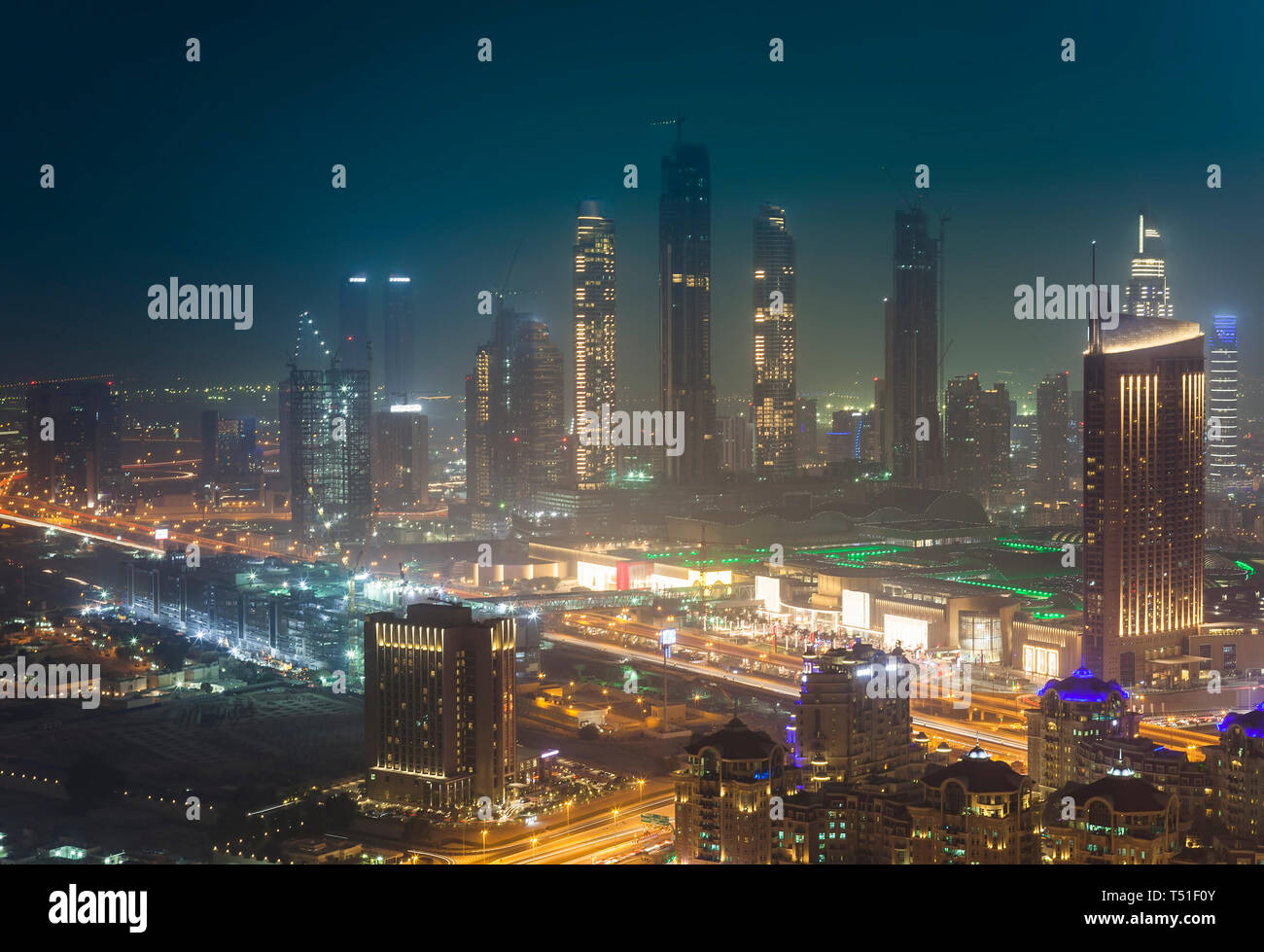 Dubai city at night, United Arab Emirates Stock Photo - Alamy