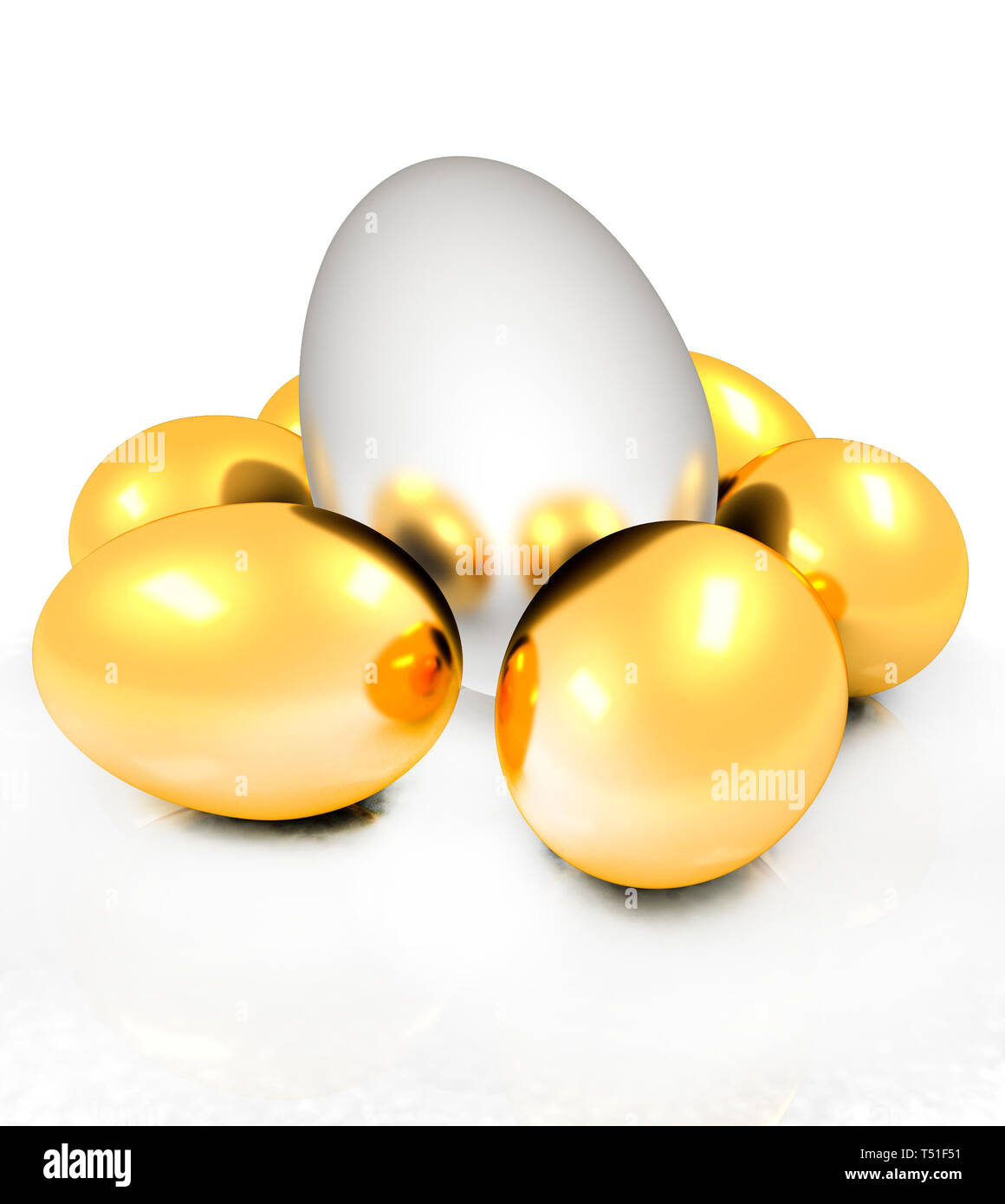 Golden easter eggs black gold Cut Out Stock Images & Pictures - Alamy