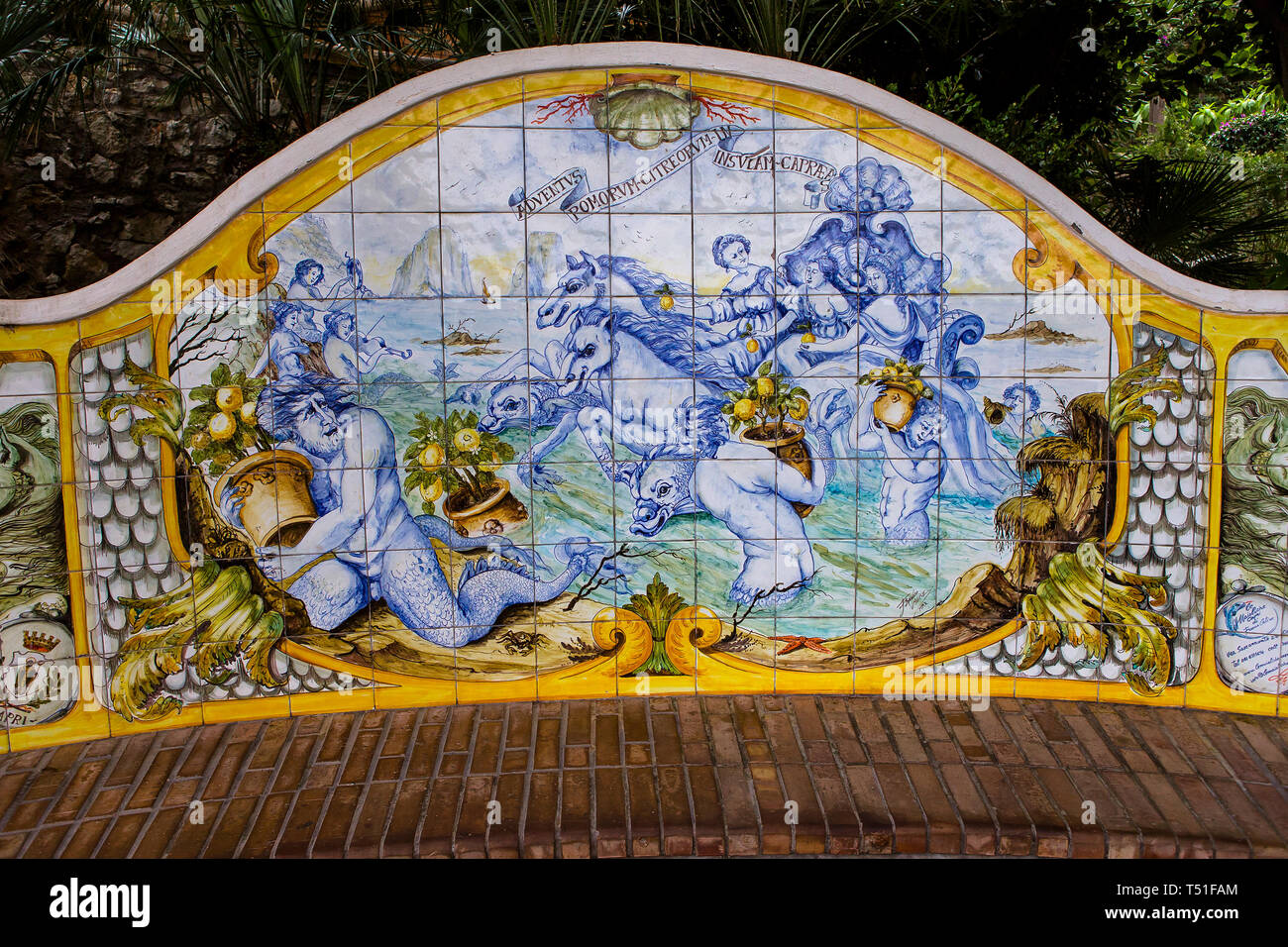 augustus gardens of Capri island, Capri, Italy Stock Photo - Alamy