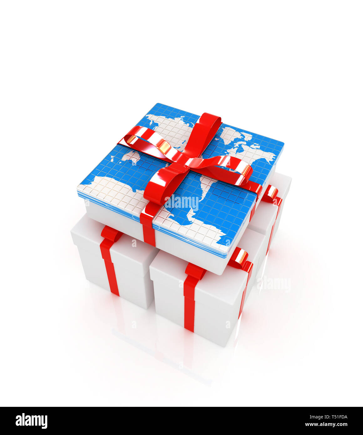 Earth globe inside gift hi-res stock photography and images - Alamy