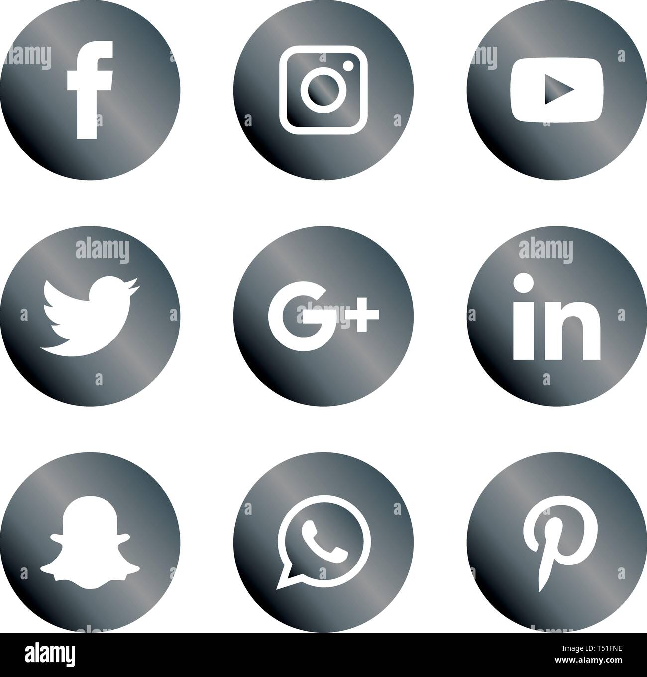 Facebook And Twitter Logo Grey