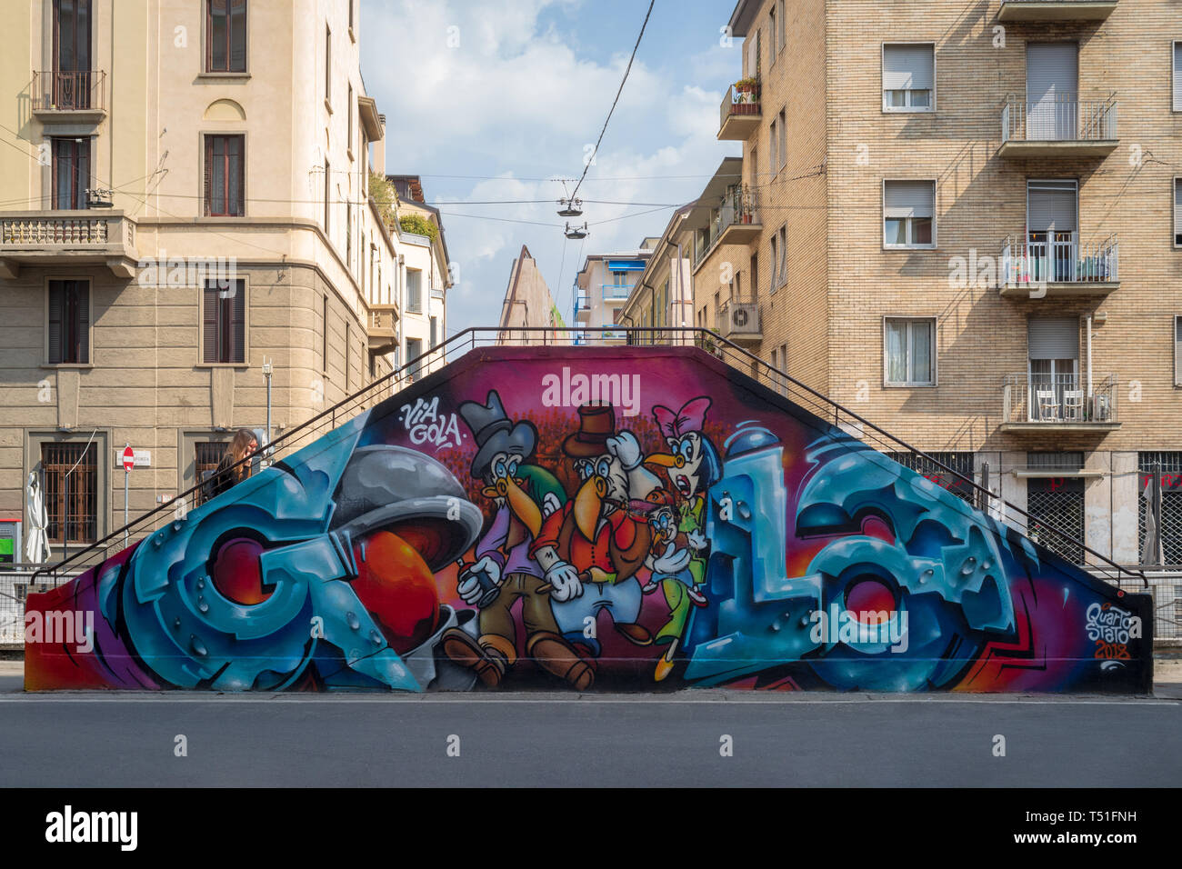 Milan street art graffiti hi-res stock photography and images - Alamy