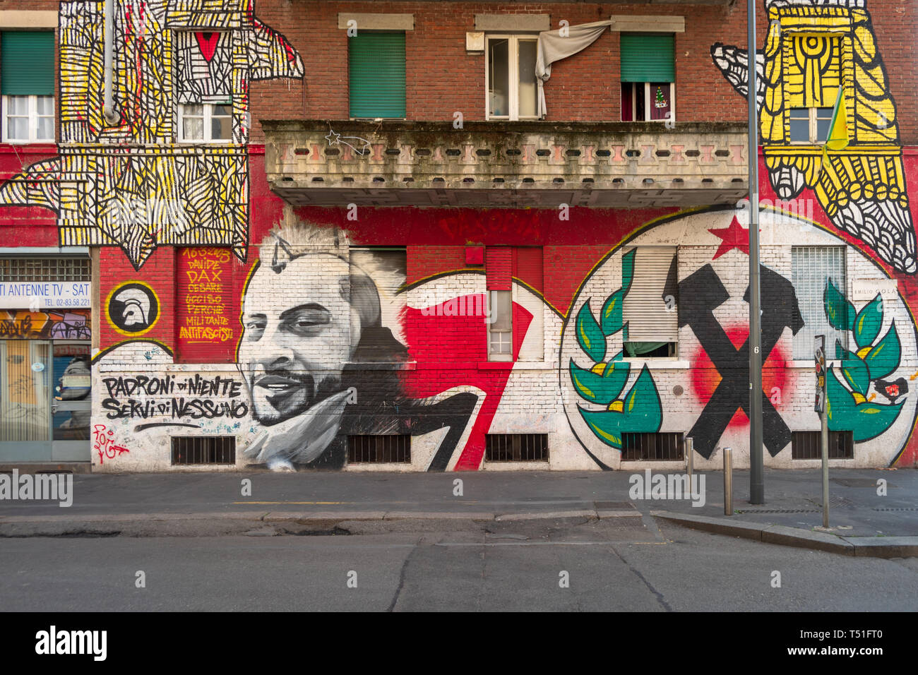 Milan street art graffiti hi-res stock photography and images - Alamy