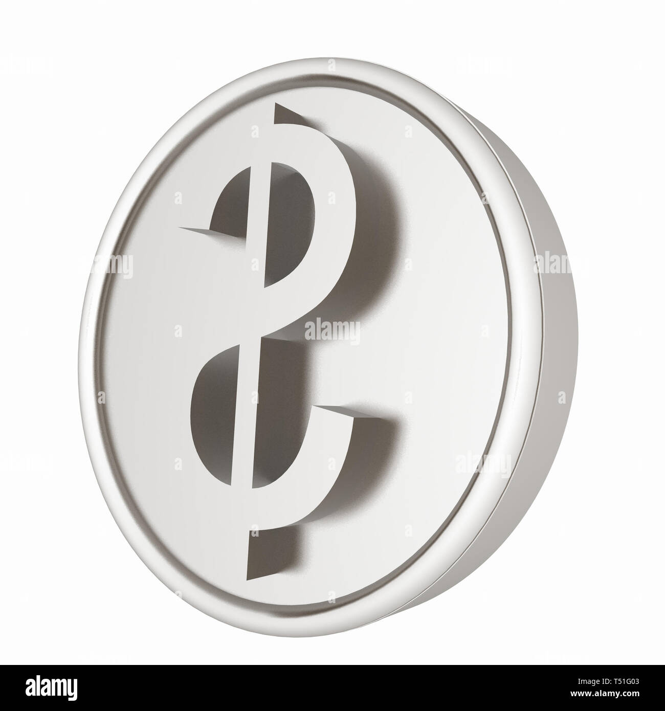 Metall coin with dollar sign Stock Photo - Alamy
