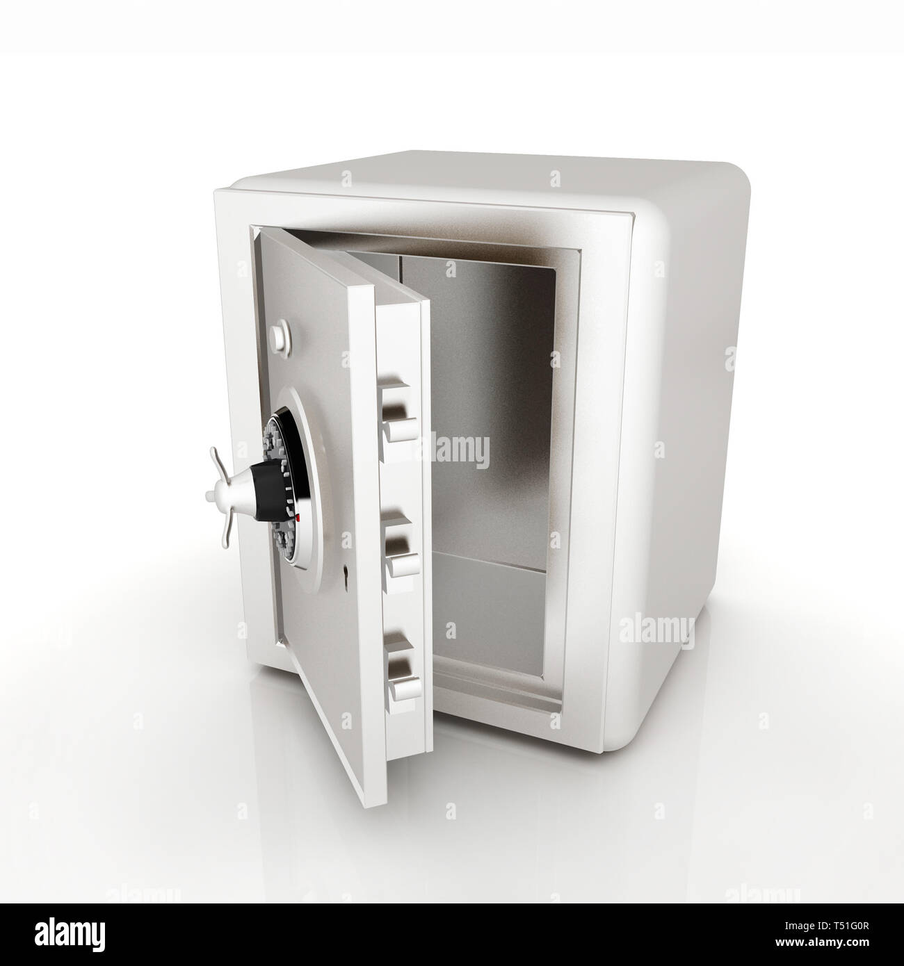 Security metal safe with empty space inside Stock Photo - Alamy