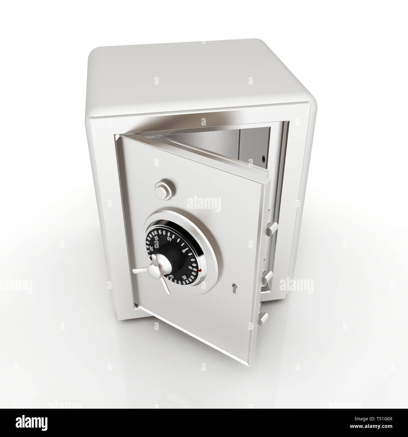 Security metal safe with empty space inside Stock Photo - Alamy