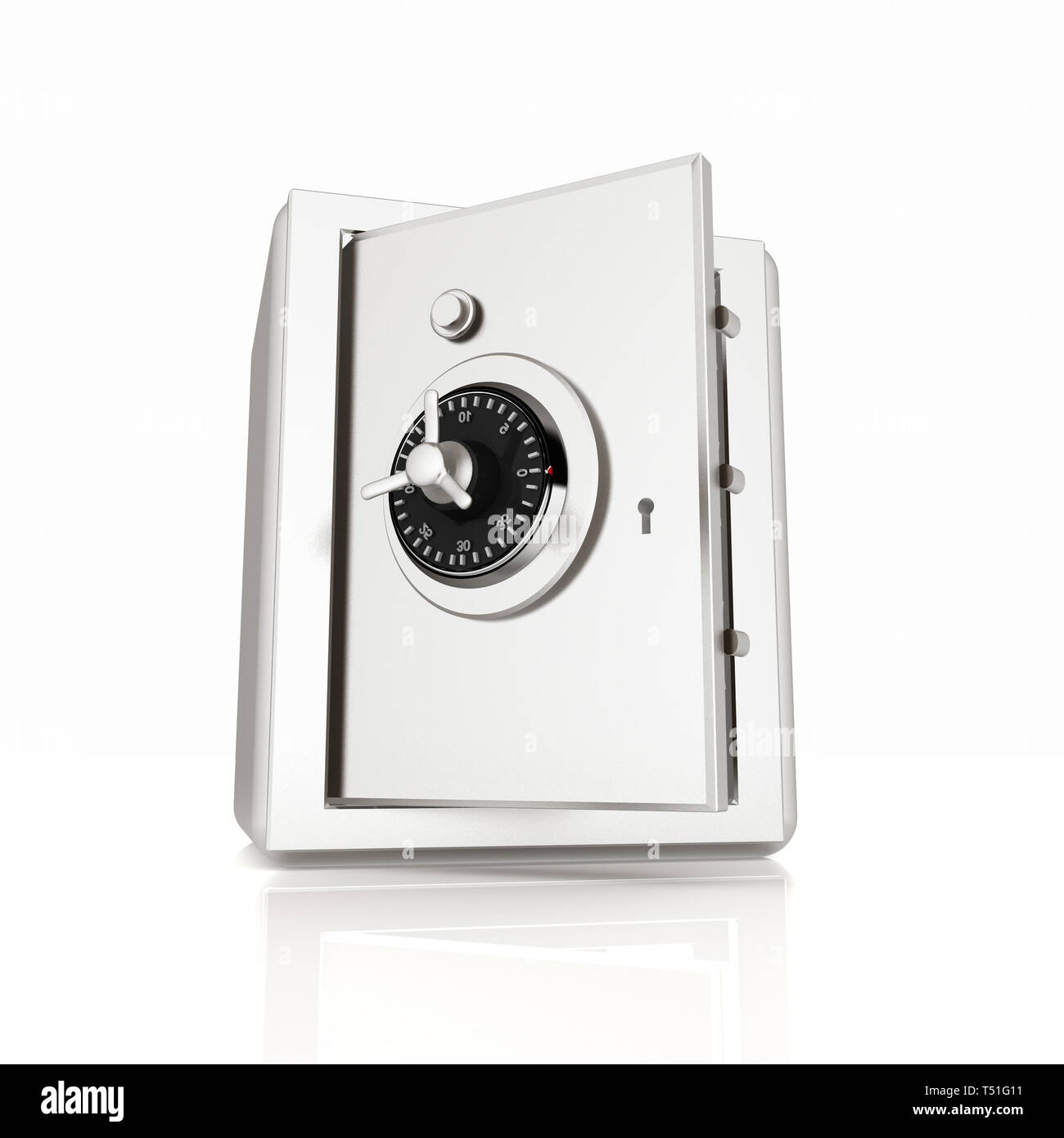 Security metal safe with empty space inside Stock Photo - Alamy
