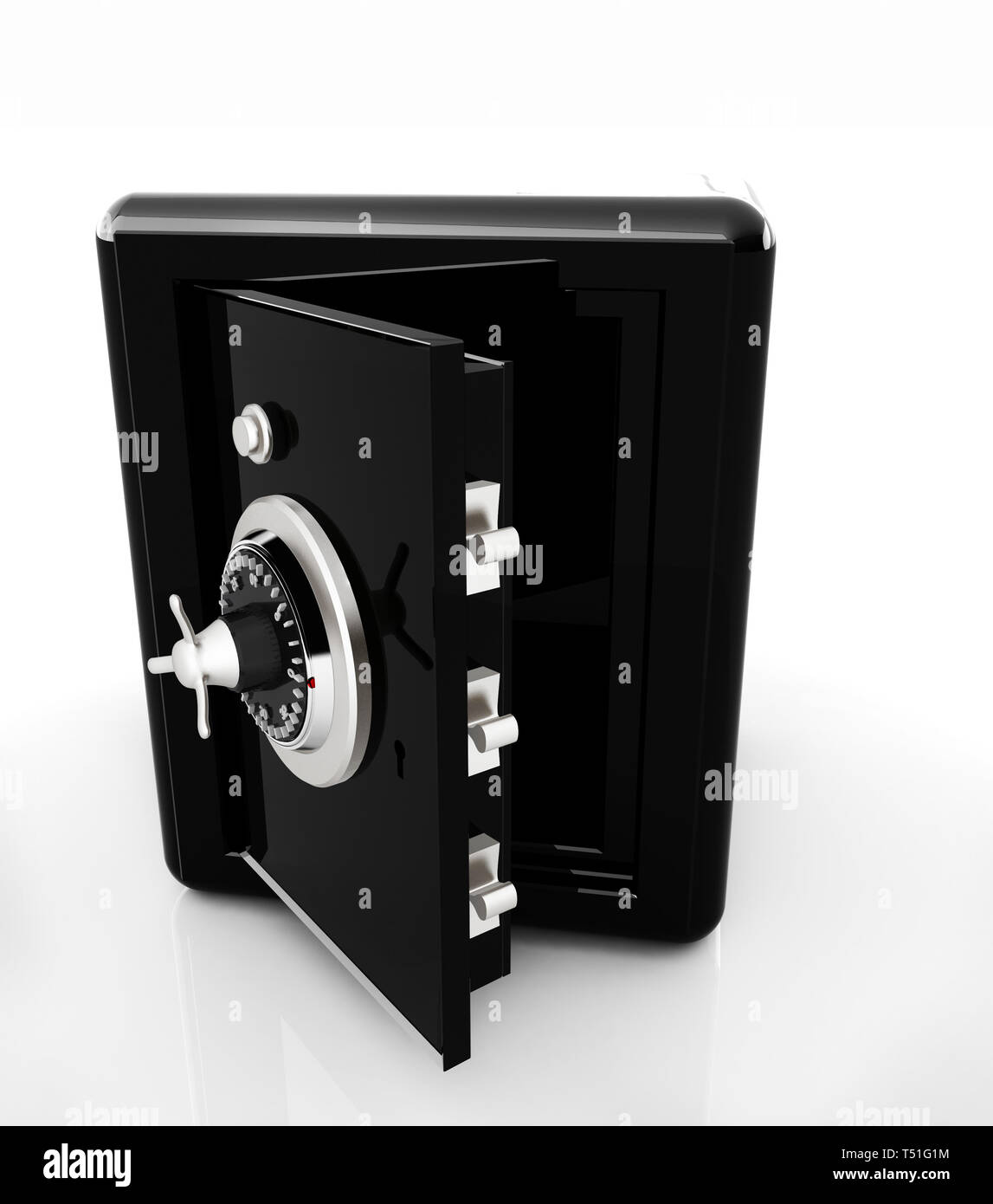 Security metal safe with empty space inside Stock Photo - Alamy