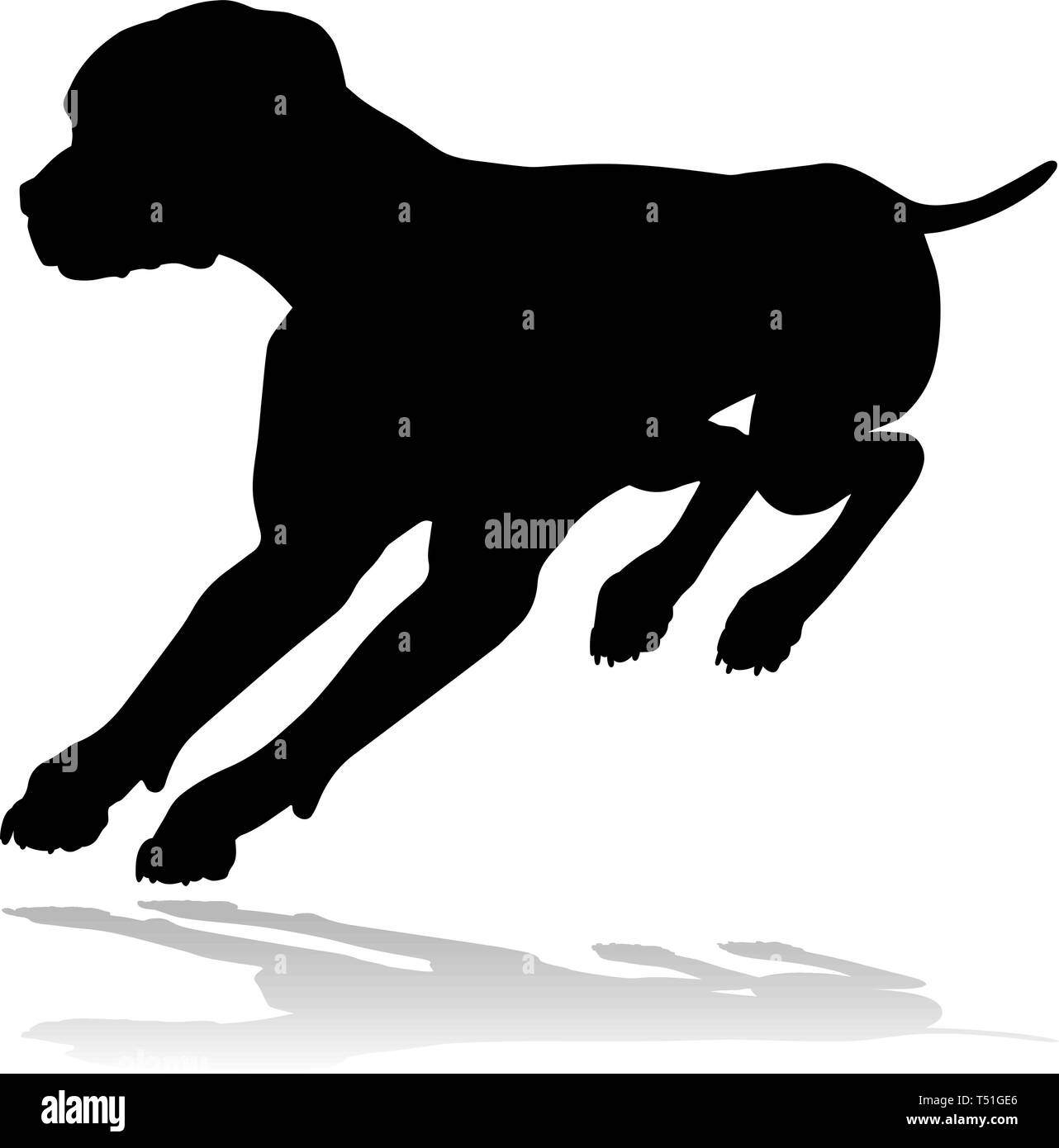 Dog Silhouette Pet Animal Stock Vector Image & Art - Alamy
