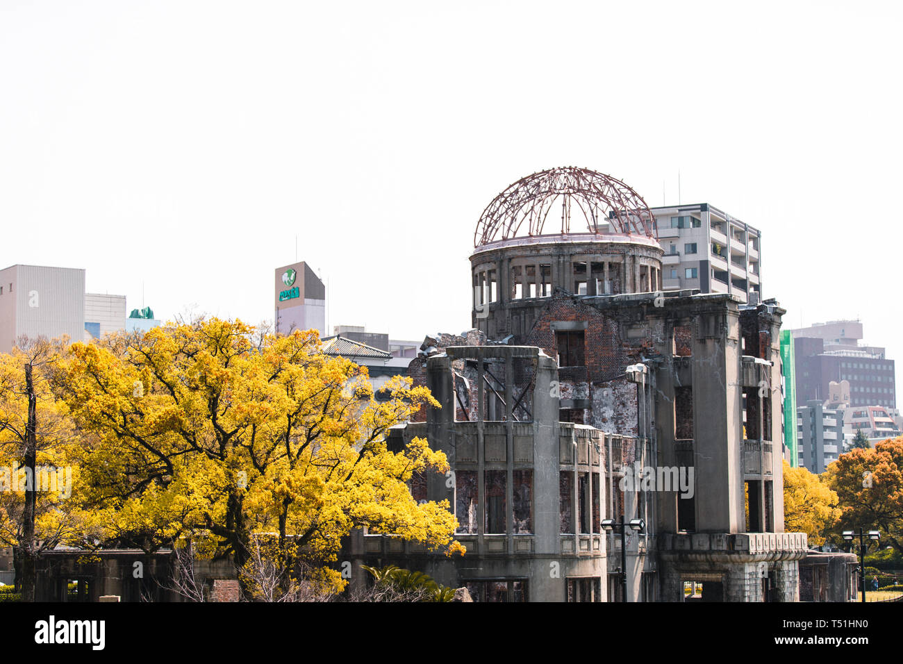 Atomic Bomb Dome in Hiroshima, Japan while Cherry blossom season Stock ...