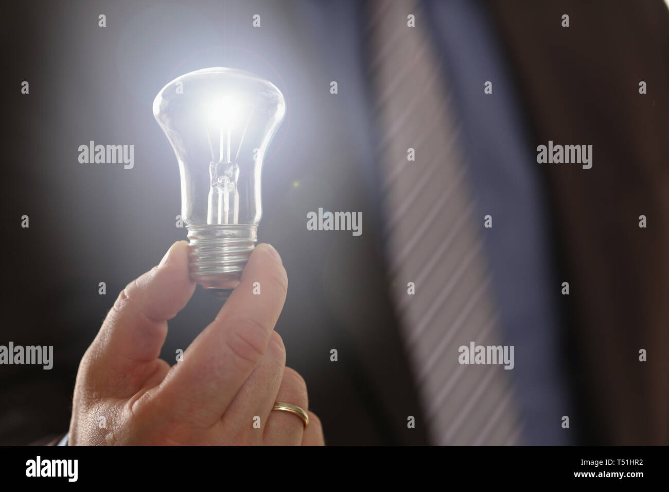 Inspiration Symbol Saving Electric Energy Idea Stock Photo - Alamy