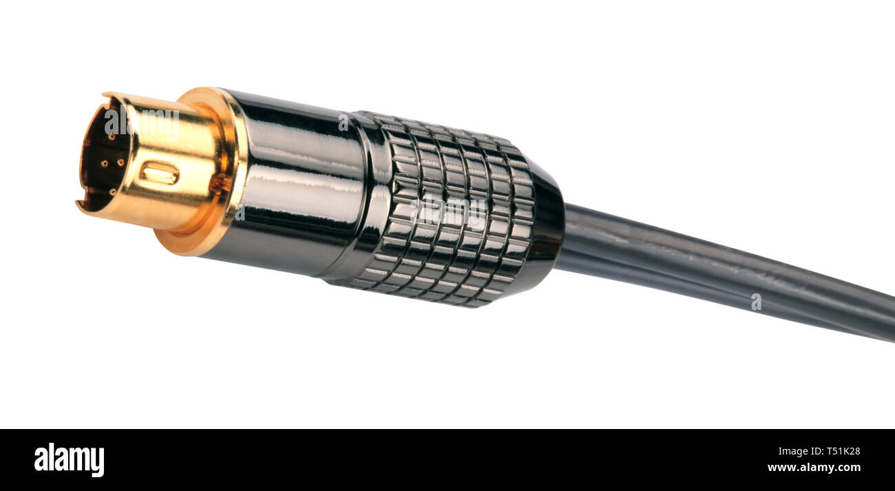 Male Plug Connector Isolated Stock Photo - Alamy