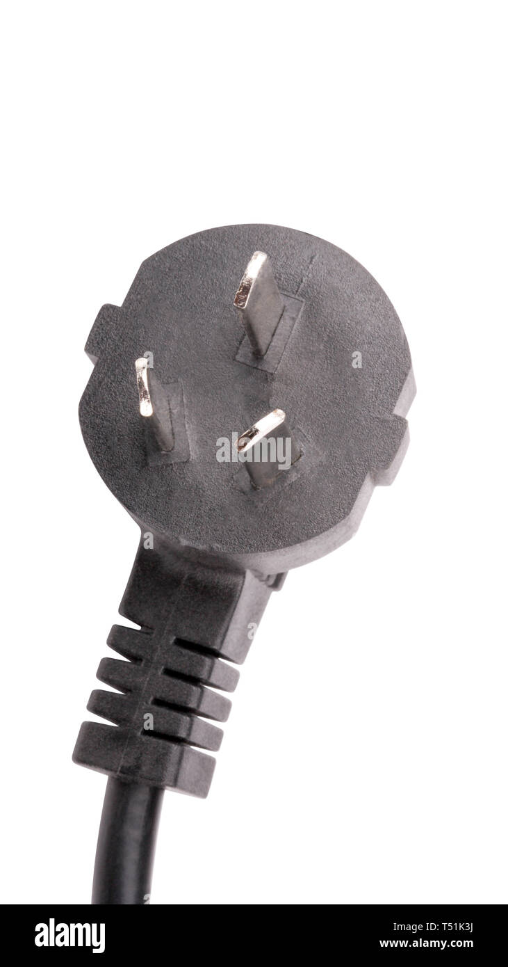 UK Outlet Plug with Cord Isolated Stock Photo - Alamy