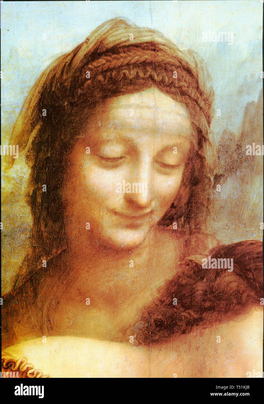 LEONARDO DA VINCI. SAINTE ANNE. 1503-1519 Stock Photo - Alamy