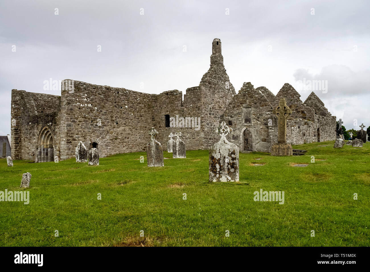 Ruins of medieval stone Christian church called Temple Melaghlin in ...