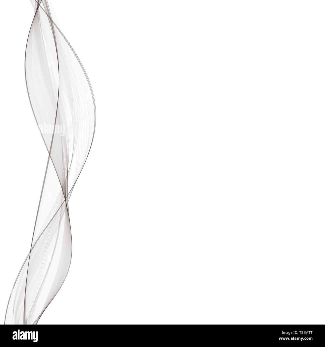 Abstract smooth gray wave vector. Curve flow grey motion illustration ...