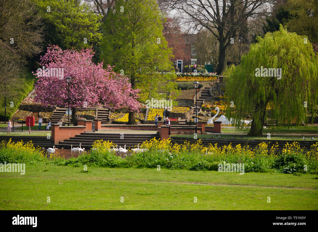 Stapenhill Gardens Burton-on-Trent Stock Photo - Alamy