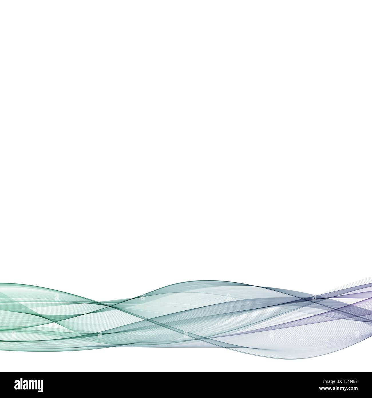 Curved lines blue, green. Vector Image. eps 10 Stock Photo - Alamy