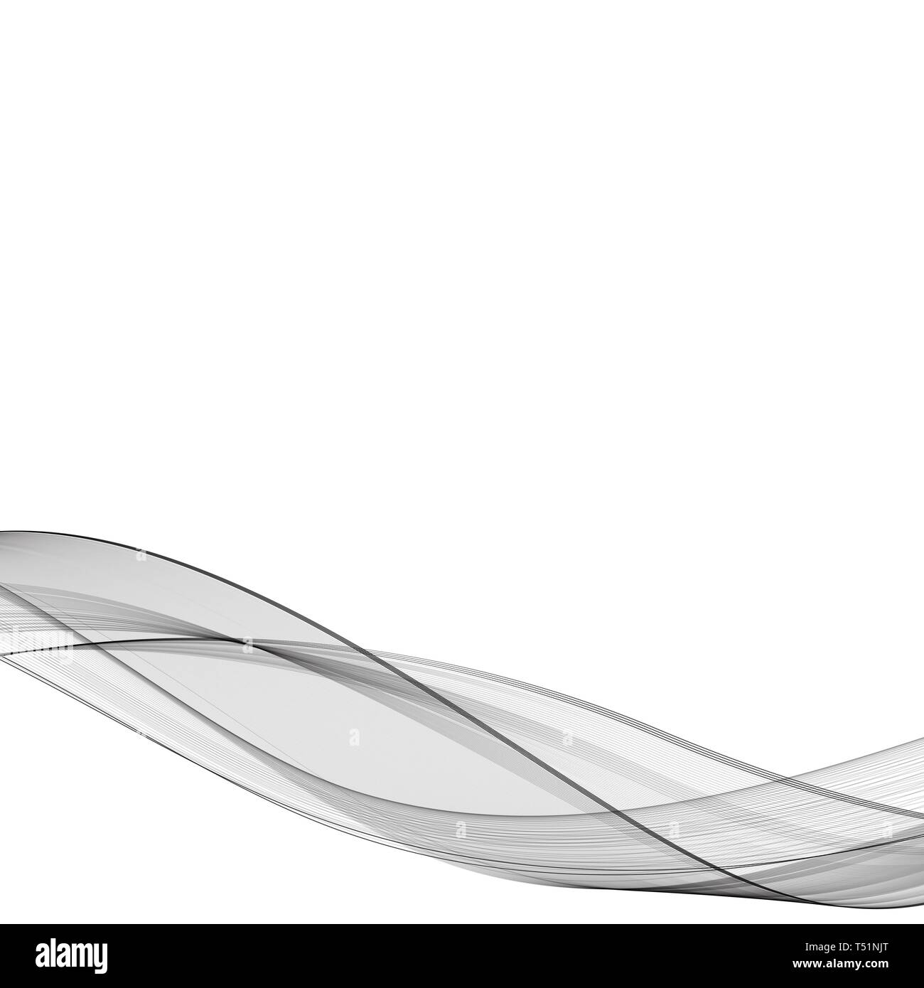 Abstract vector wave with shadow. gray curved lines. eps 10 Stock Photo ...