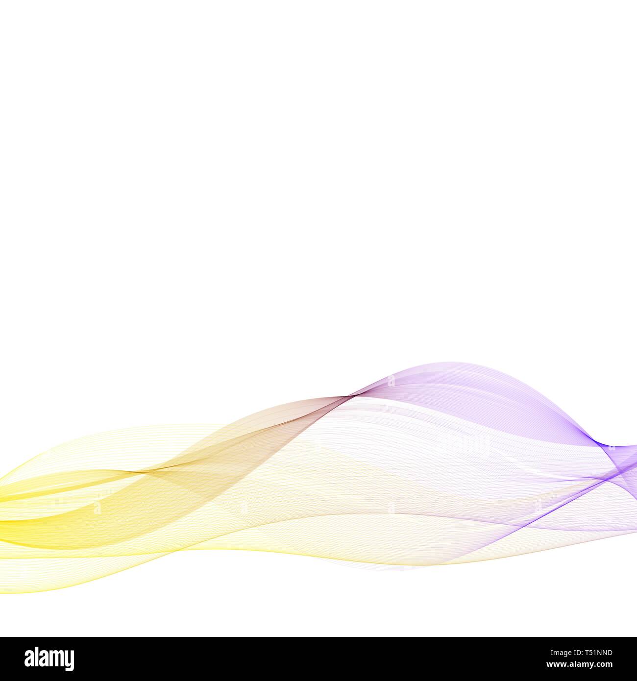 two-color wave. Abstract vector illustration. Template for design ...