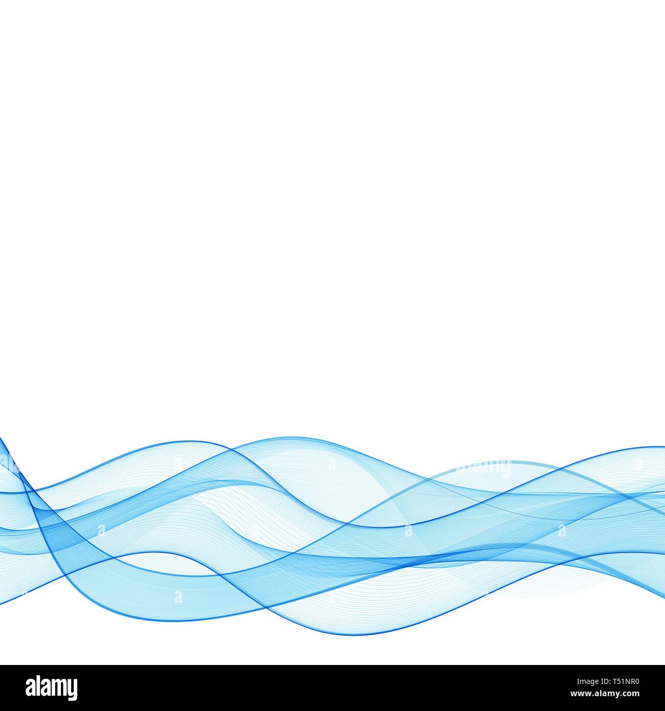blue sea wave. abstract illustration. vector background Stock Photo - Alamy