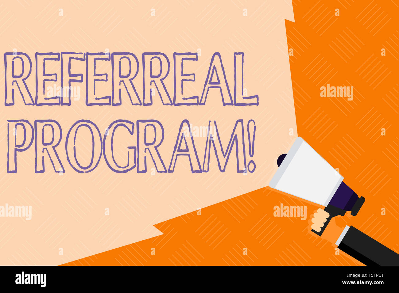 Conceptual hand writing showing Referral Program. Concept meaning ...