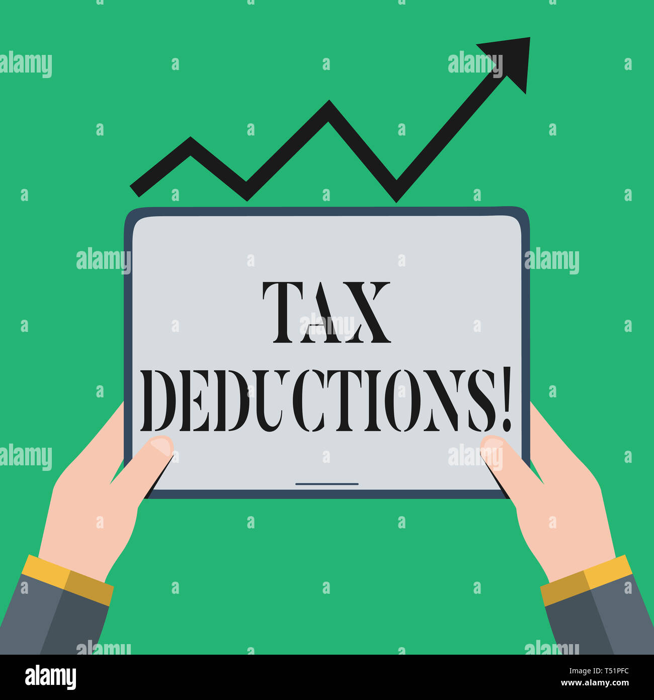 Text sign showing Tax Deductions. Business photo showcasing reduction ...