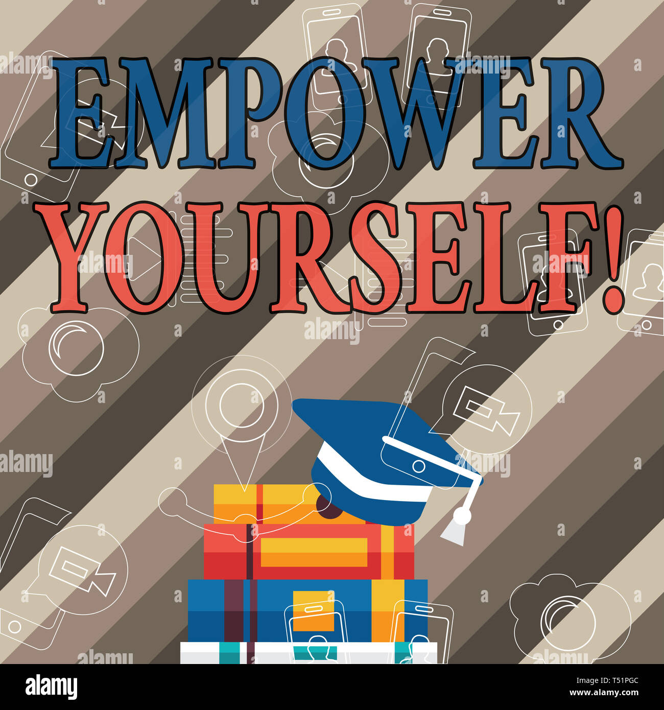 Handwriting text Empower Yourself. Conceptual photo taking control of ...