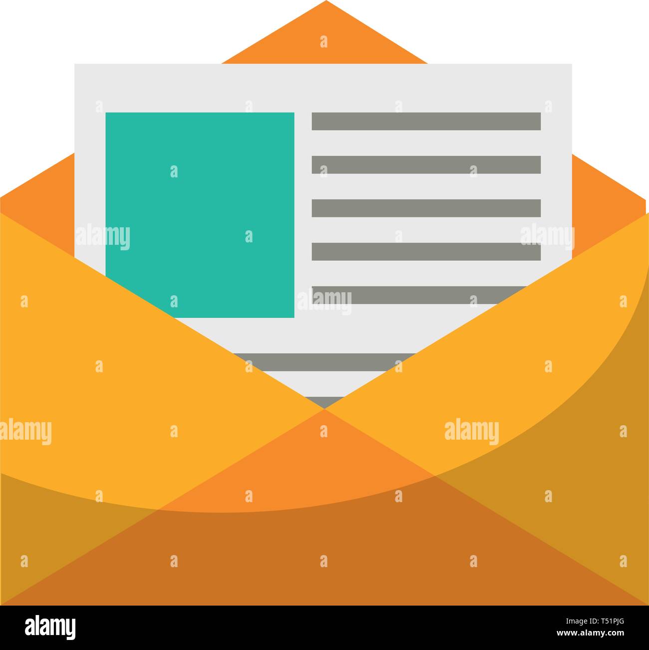 Envelope with letter symbol Stock Vector Image & Art - Alamy