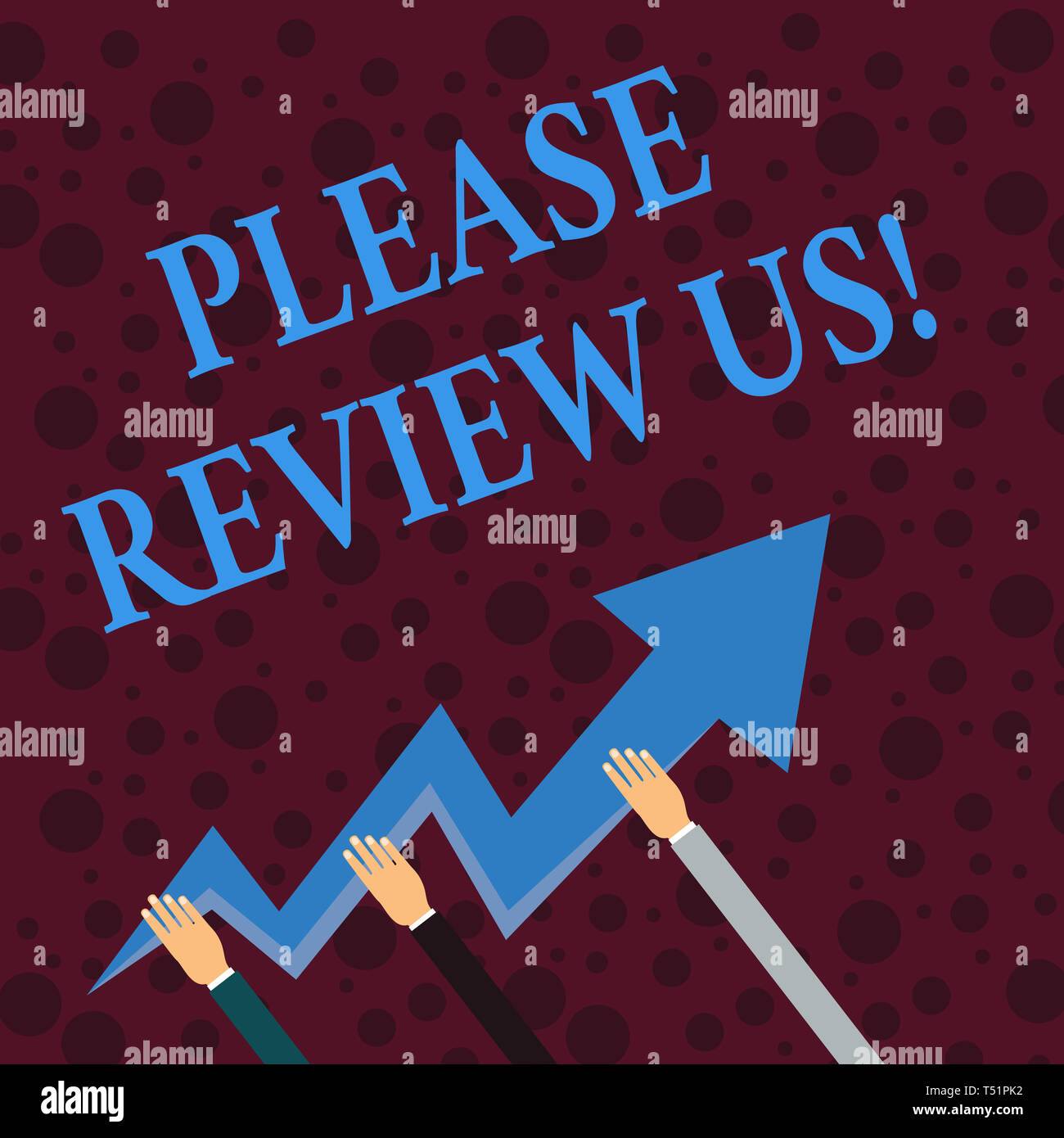 Conceptual hand writing showing Please Review Us. Concept meaning ...