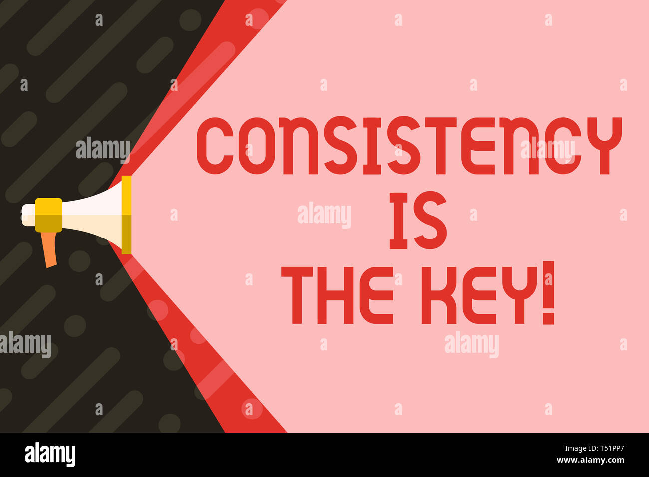 Handwriting text writing Consistency Is The Key. Conceptual photo by ...