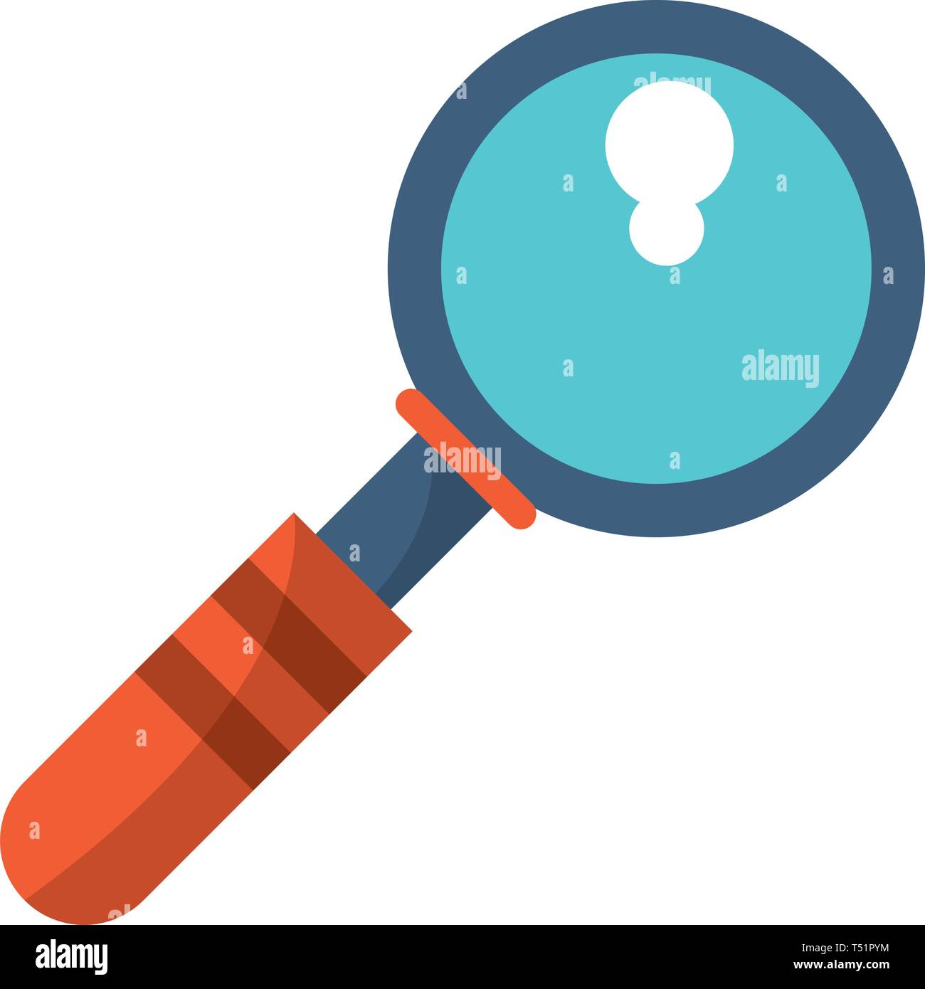 Magnifying glass symbol isolated Stock Vector Image & Art - Alamy