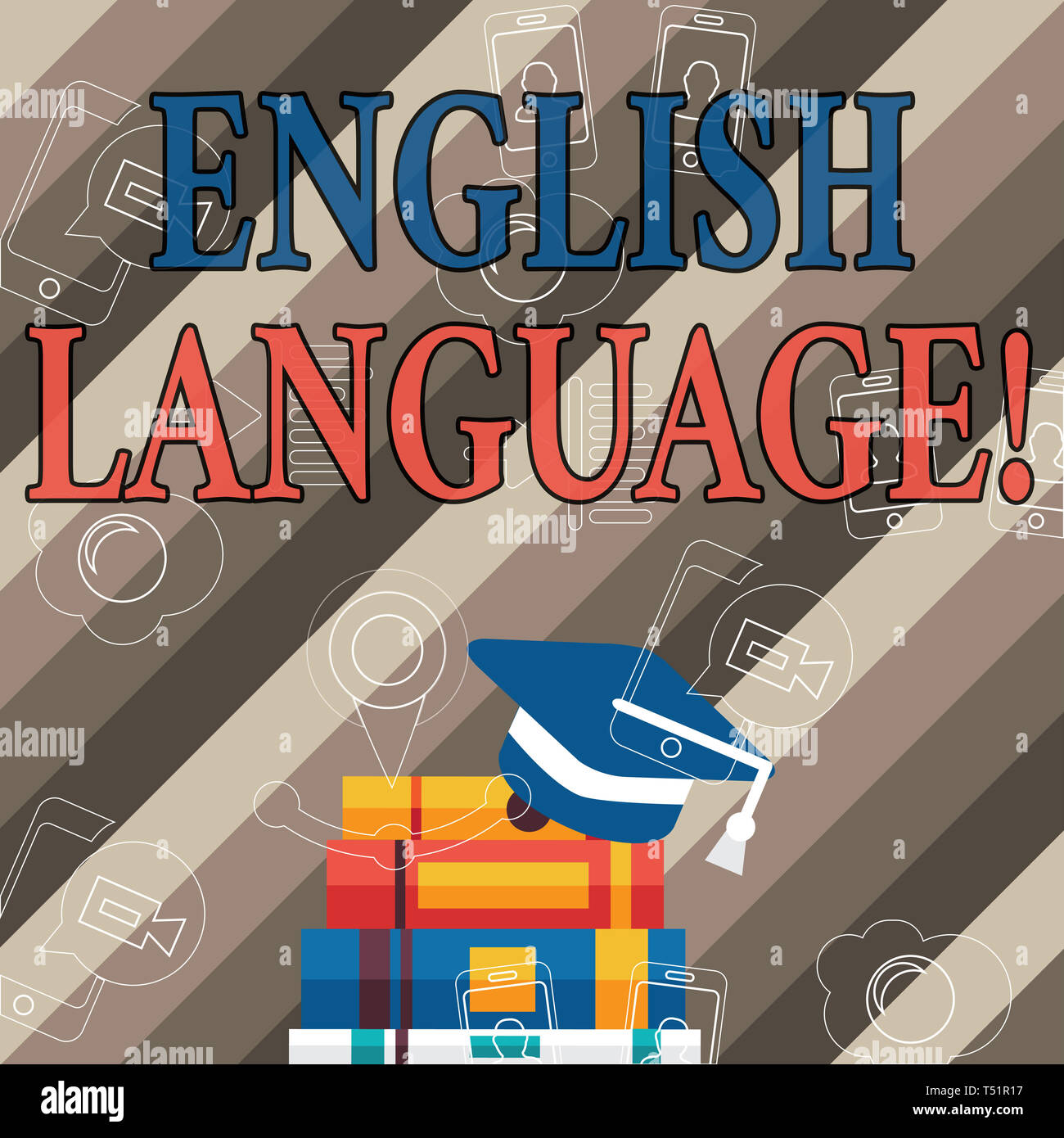 Handwriting text English Language. Conceptual photo third spoken native ...