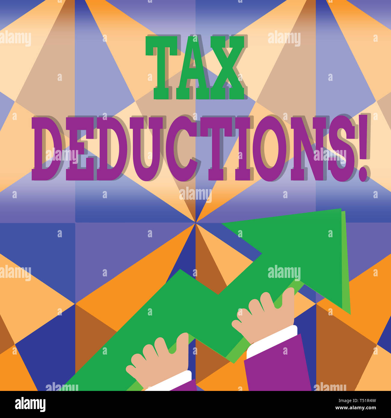 Word writing text Tax Deductions. Business photo showcasing reduction ...