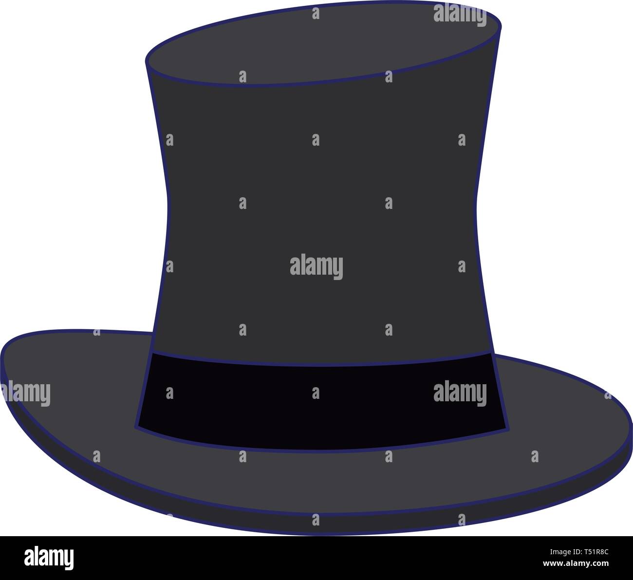Magician hat cartoon isolated Stock Vector Image & Art - Alamy