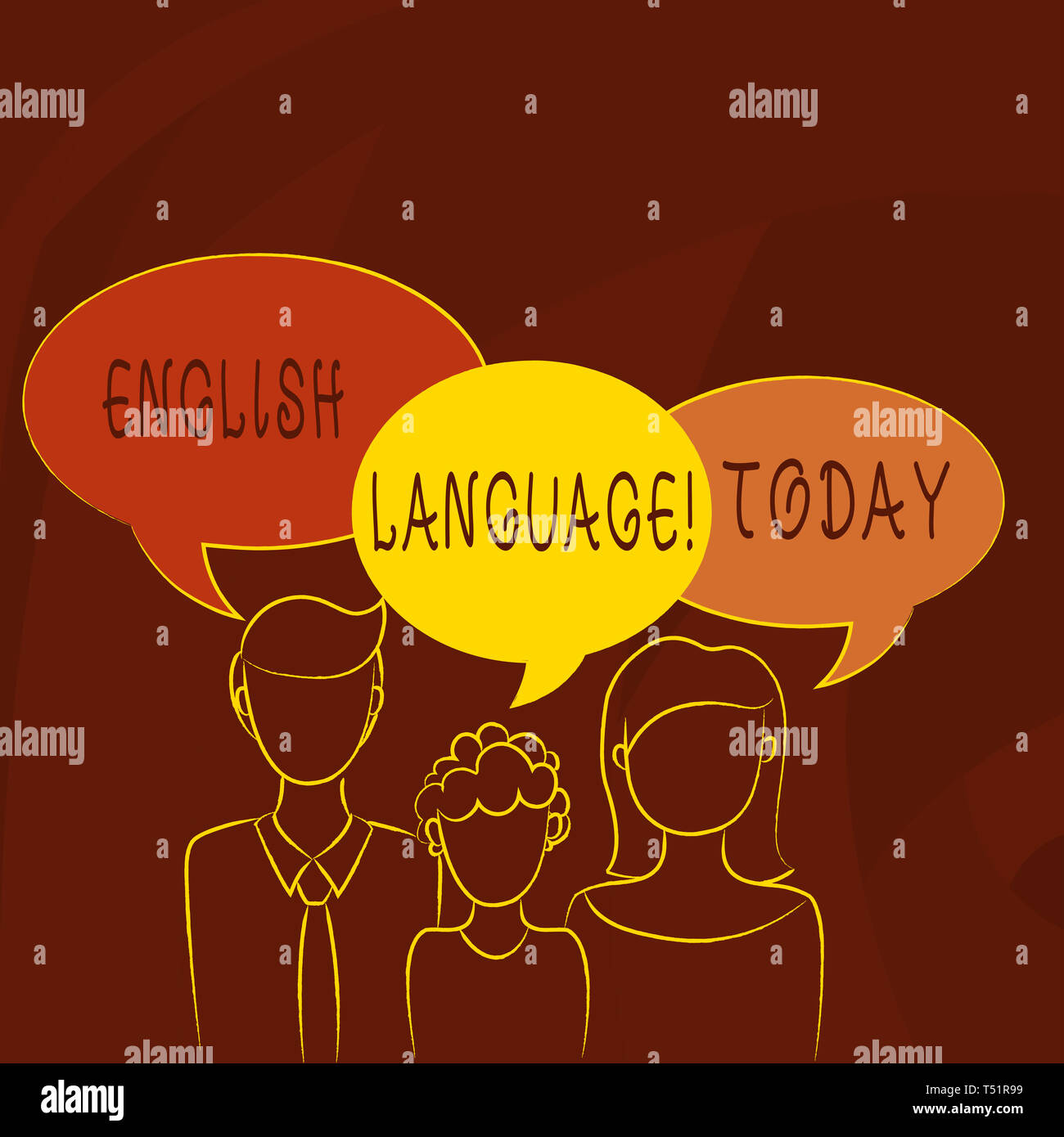 Conceptual hand writing showing English Language. Concept meaning third ...