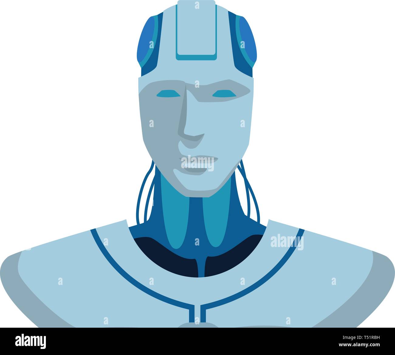 humanoid robot avatar portrait Stock Vector Image & Art - Alamy