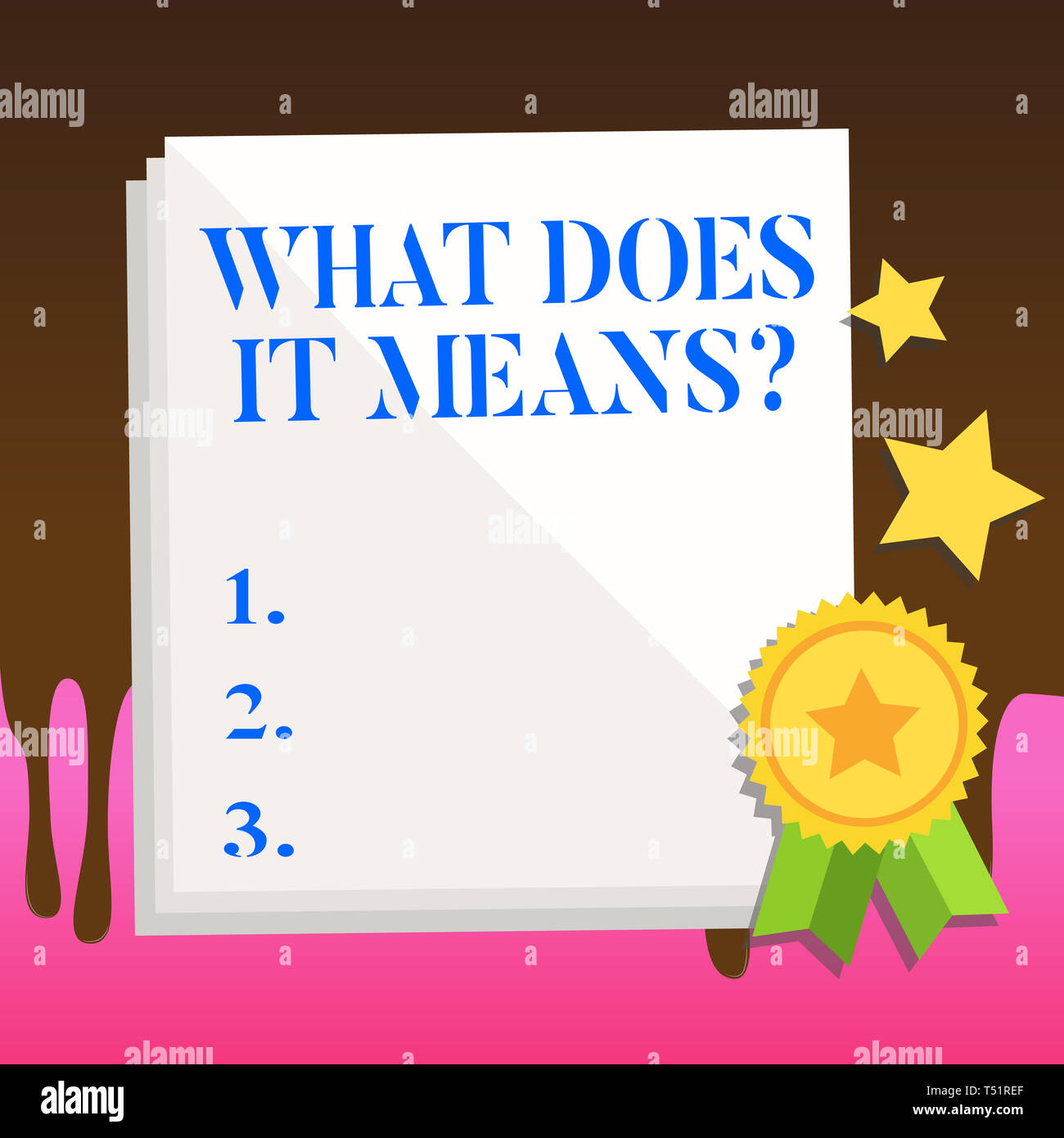 Text sign showing What Does It Means Question. Business photo text ...