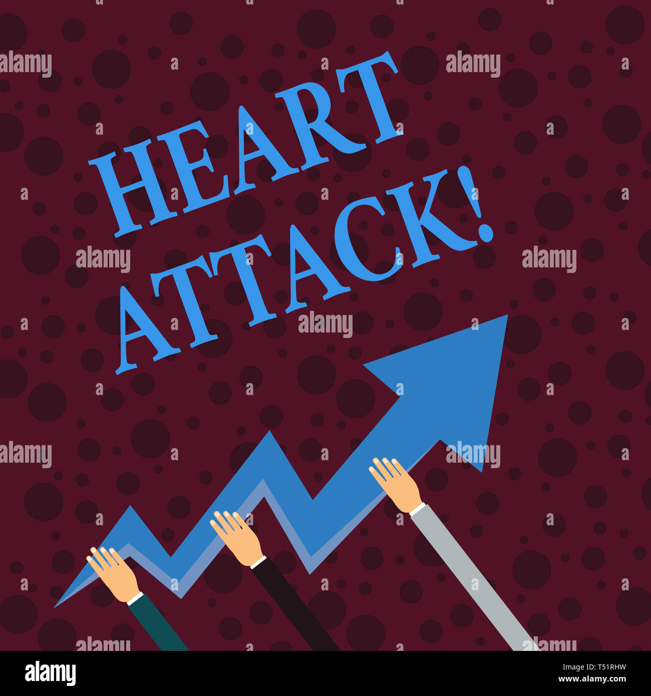 Conceptual hand writing showing Heart Attack. Concept meaning sudden ...