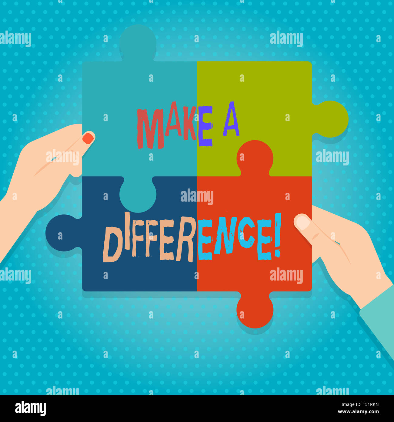 Word writing text Make A Difference. Business photo showcasing have ...